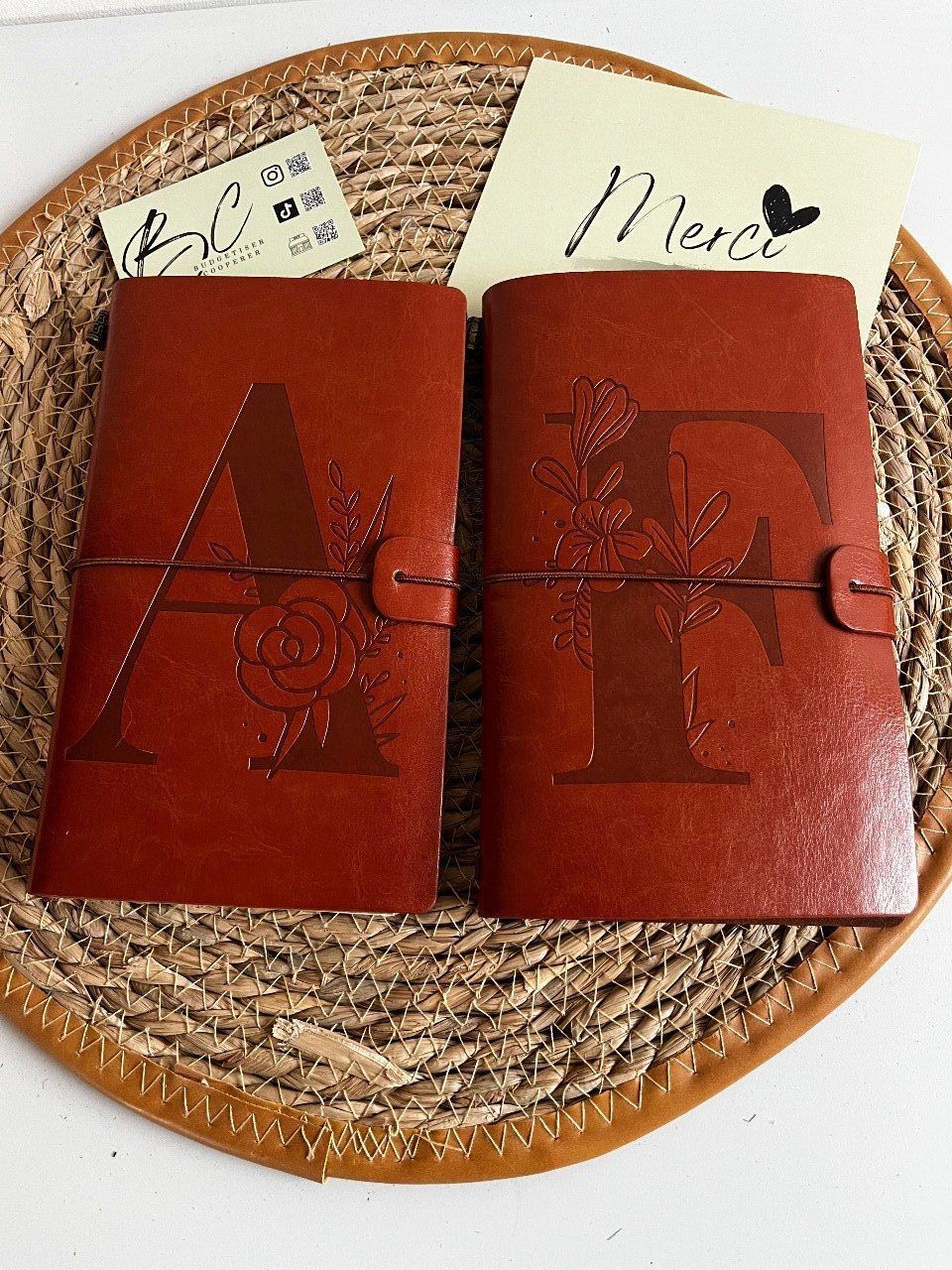 Carnet de note avec ton initiale - Budgetisercooperer